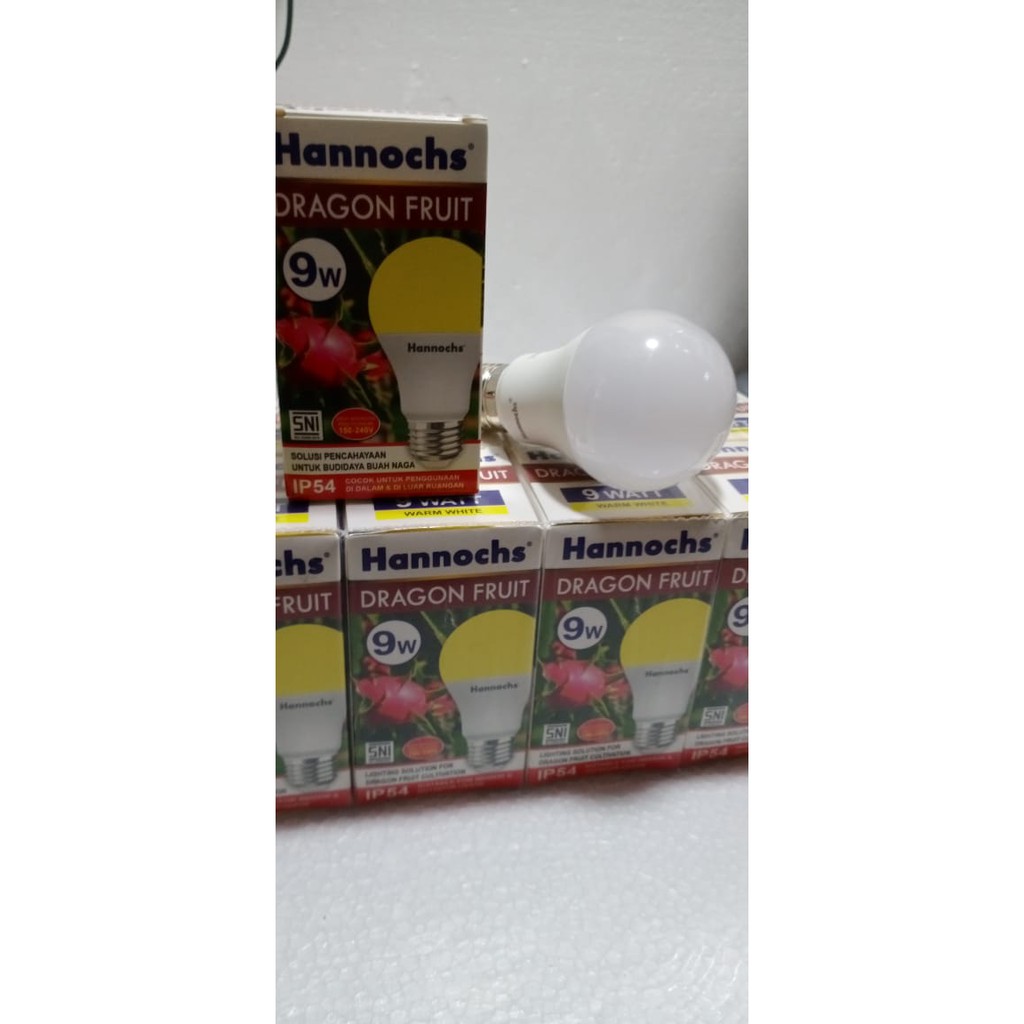 Jual LAMPU BUDIDAYA BUAH NAGA HANNOCHS 9 WATT CAHAYA KUNING HANNOCHS DRAGON FRUIT | Shopee Indonesia