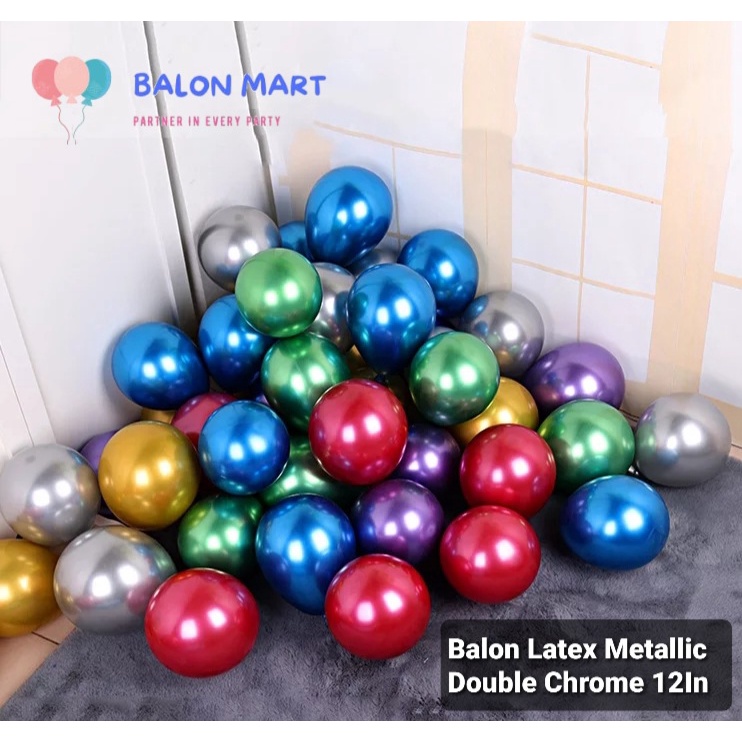 Jual Balon Latex Double Chrome 5 Inch (Satuan) | Shopee Indonesia