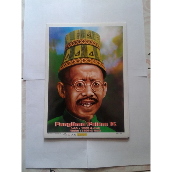 Jual poster pahlawan Panglima Polim IX | Shopee Indonesia