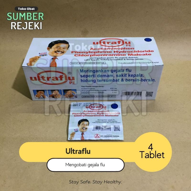 Jual Ultraflu tablet obat flu demam Strip | Shopee Indonesia