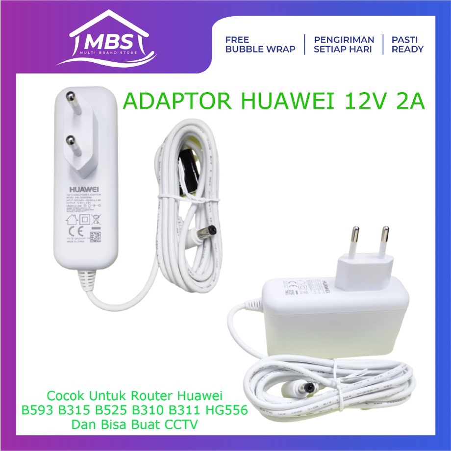 Jual Adaptor 12V 2A Router Huawei B593 B315 B525 B310 dan BISA CCTV ...
