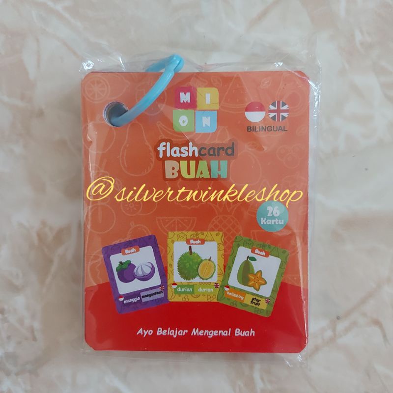 Jual Mainan edukasi flashcard flash card ring angka huruf buah warna ...