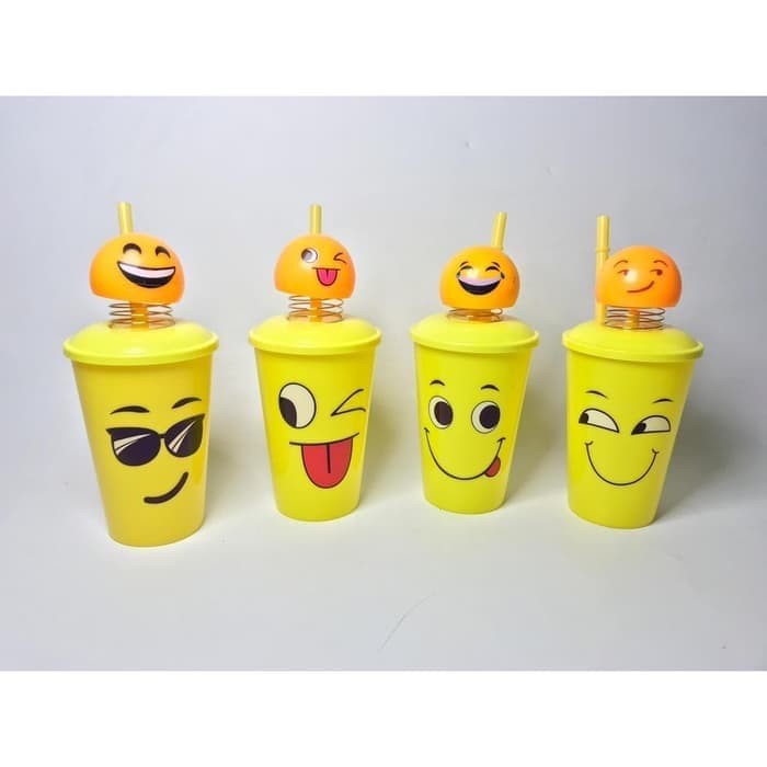 Jual Gelas emoji botol emoji emoticon smile | Shopee Indonesia