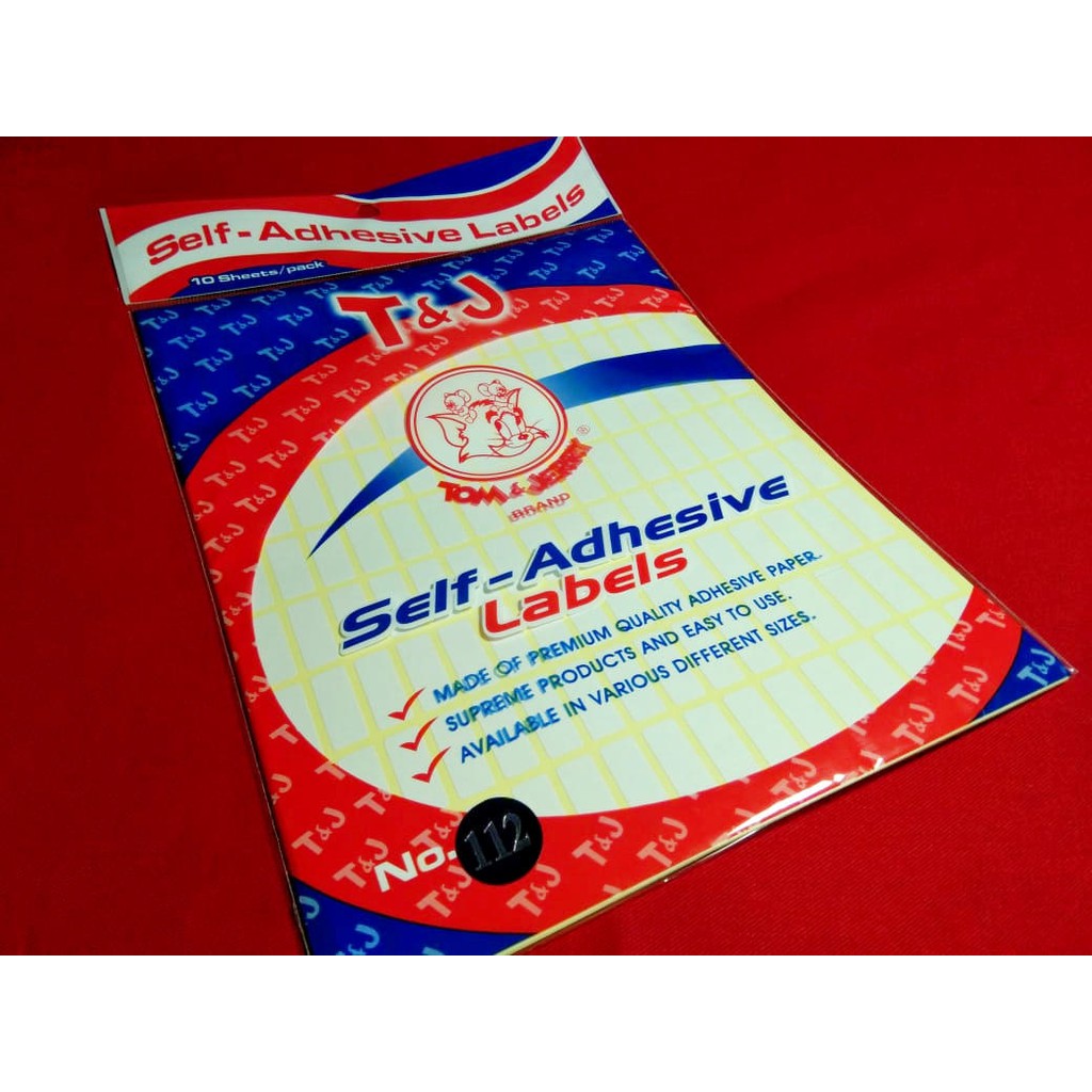 Jual Tom & Jerry Label Polos 112 ( 2 set - 20 lembar ) | Shopee Indonesia