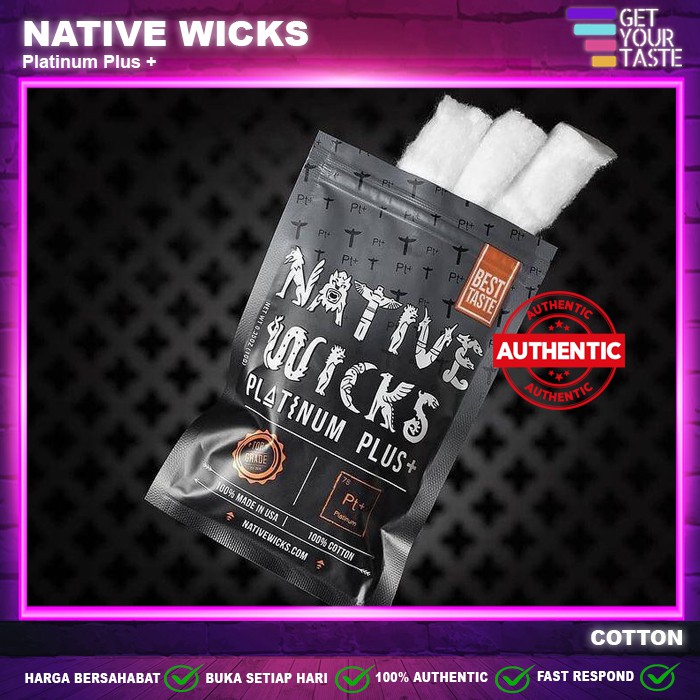 Jual Native Wicks Platinum PLUS+ Cotton Vape by Native Wick USA - Kapas ...