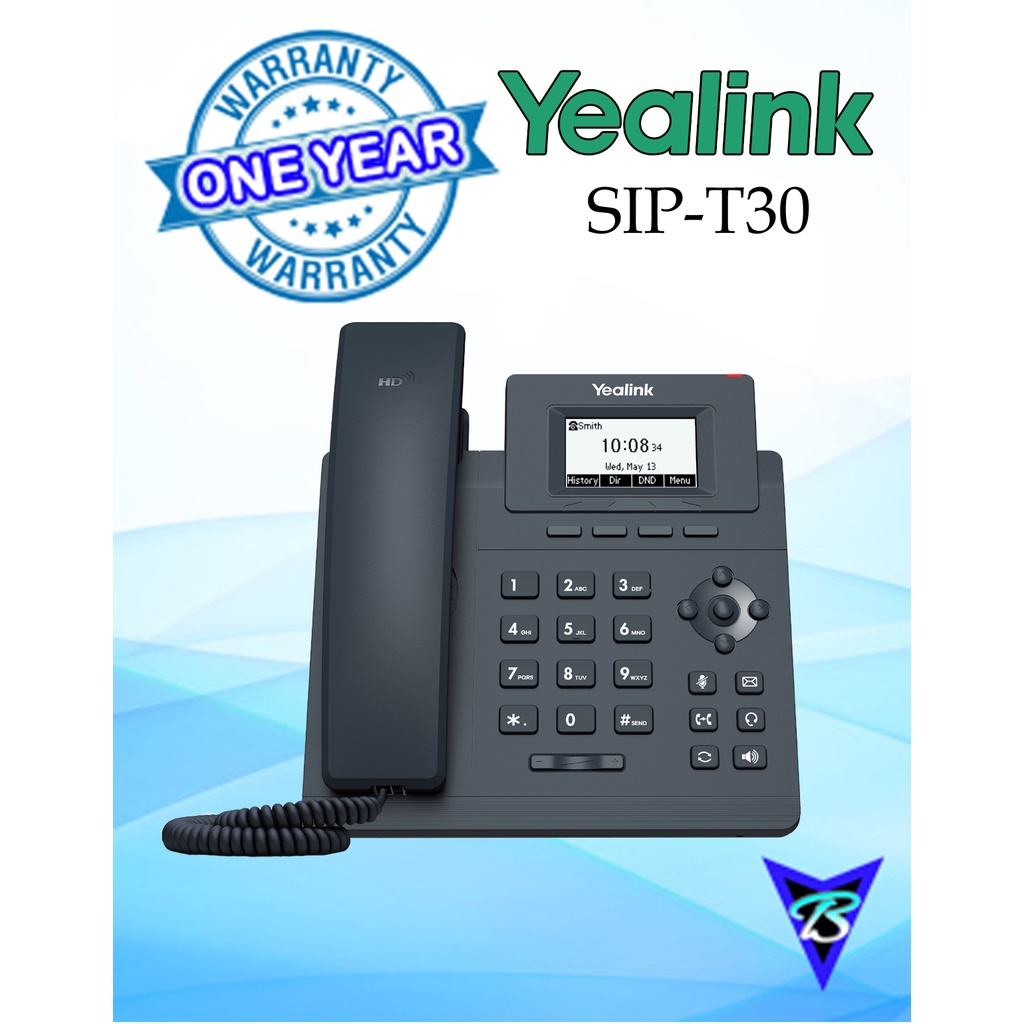 Jual Yealink SIP T30 Entry-level IP Phone with 1 Line (NON PoE) | Shopee Indonesia