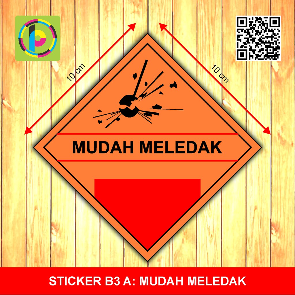 Jual Sticker Limbah B3 - Mudah Meledak [size 10 cm] | Shopee Indonesia