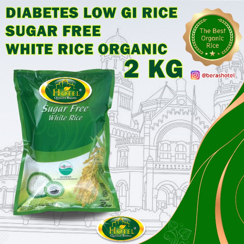 Jual Beras Diabetes Organik 2 kg - BERAS DIABETES LOW GI White Rice ...