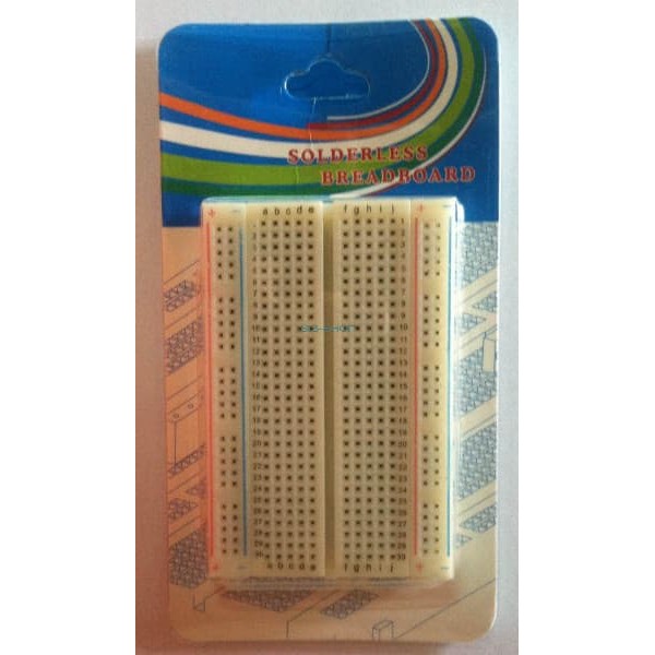 Jual Breadboard Mini 8.5x5.5cm Solderless PCB Circuit Board 400 Lubang ...