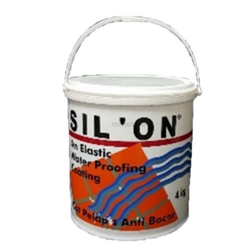 Jual SIL'ON Cat Waterproofing Pelapis Anti Bocor 1kg (Clear) | Shopee ...