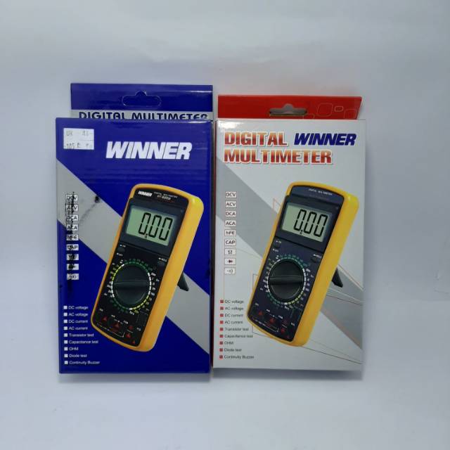 Jual Avometer multimeter multitester digital winner dt9205a | Shopee ...