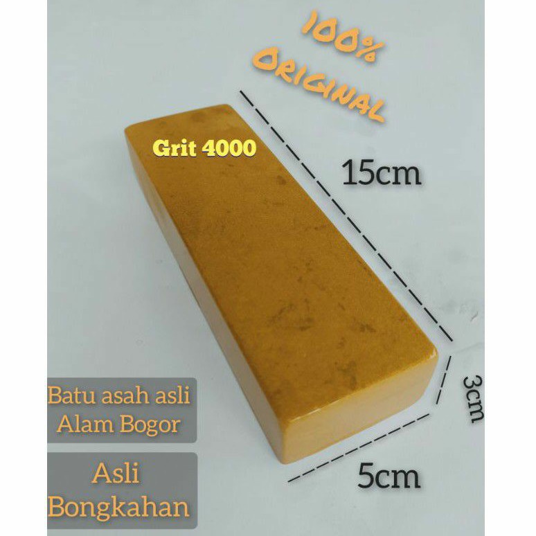 Jual Batu asah asli alam grit 4000 100% original size 15x5x3cm | Shopee ...