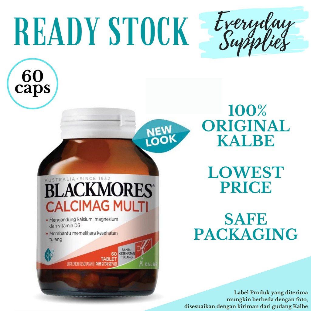 Jual Blackmores calcimag multi 30 kapsul atau 60 kapsul BPOM KALBE | Shopee Indonesia
