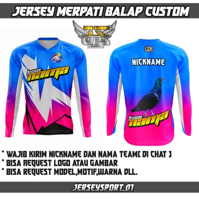 Jual Jersey Merpati Balap Desain Custom | Shopee Indonesia