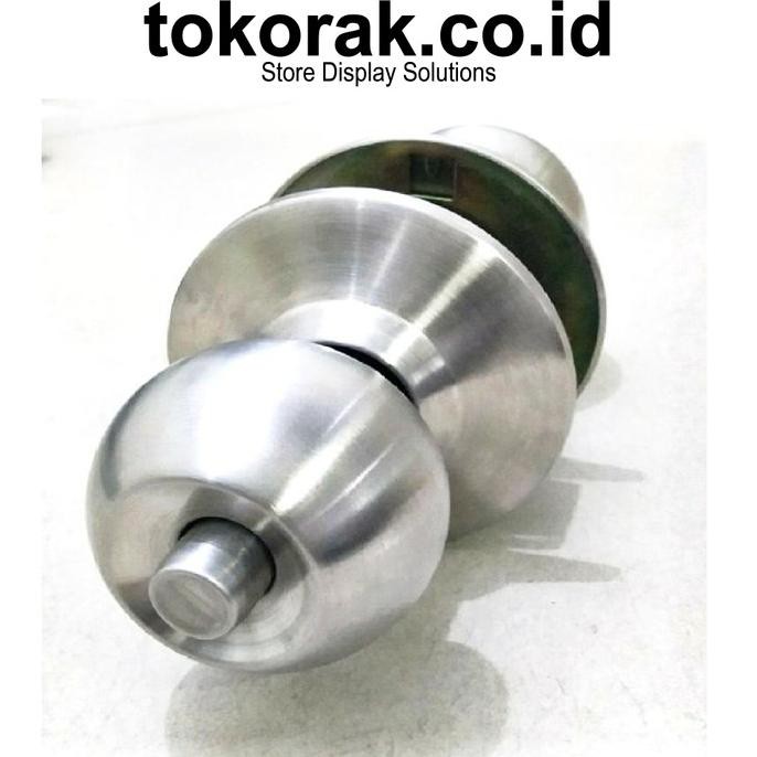 Jual HANDLE PINTU KAMAR MANDI BULAT STAINLESS TANPA KUNCI SELEON KECIL ...
