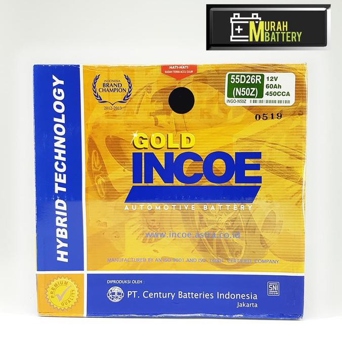 Jual Aki Mobil Kijang Grand INCOE GOLD Astra N50Z Aki Basah 12V / 60 Ah | Shopee Indonesia