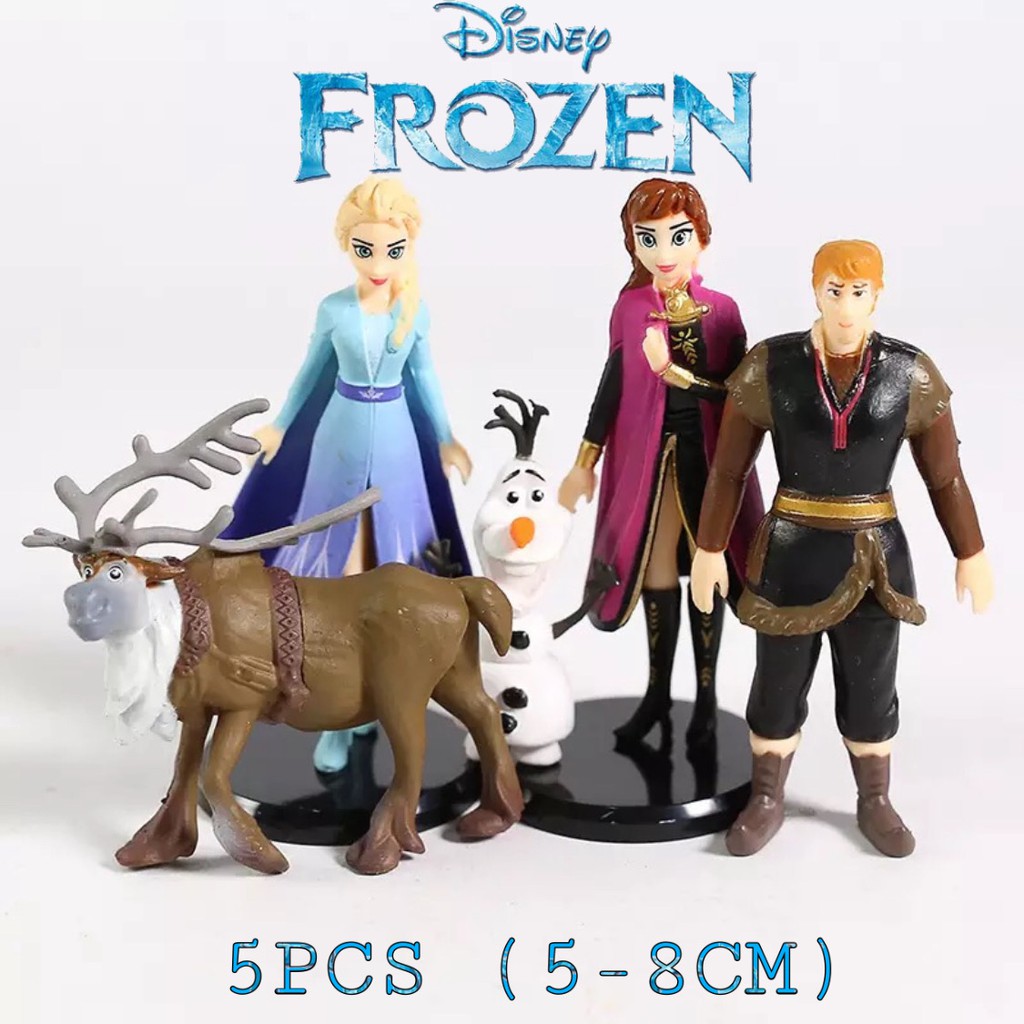 Jual ACTION FIGURE FROZEN PRINCESS ELSA ANNA SET 5PC 5-8CM MINI SIZE ...