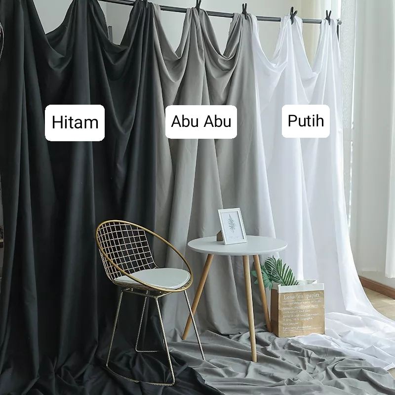 Jual Layar Backdrop Background Warna Lebar Kain Backdrop Warna Kain ...