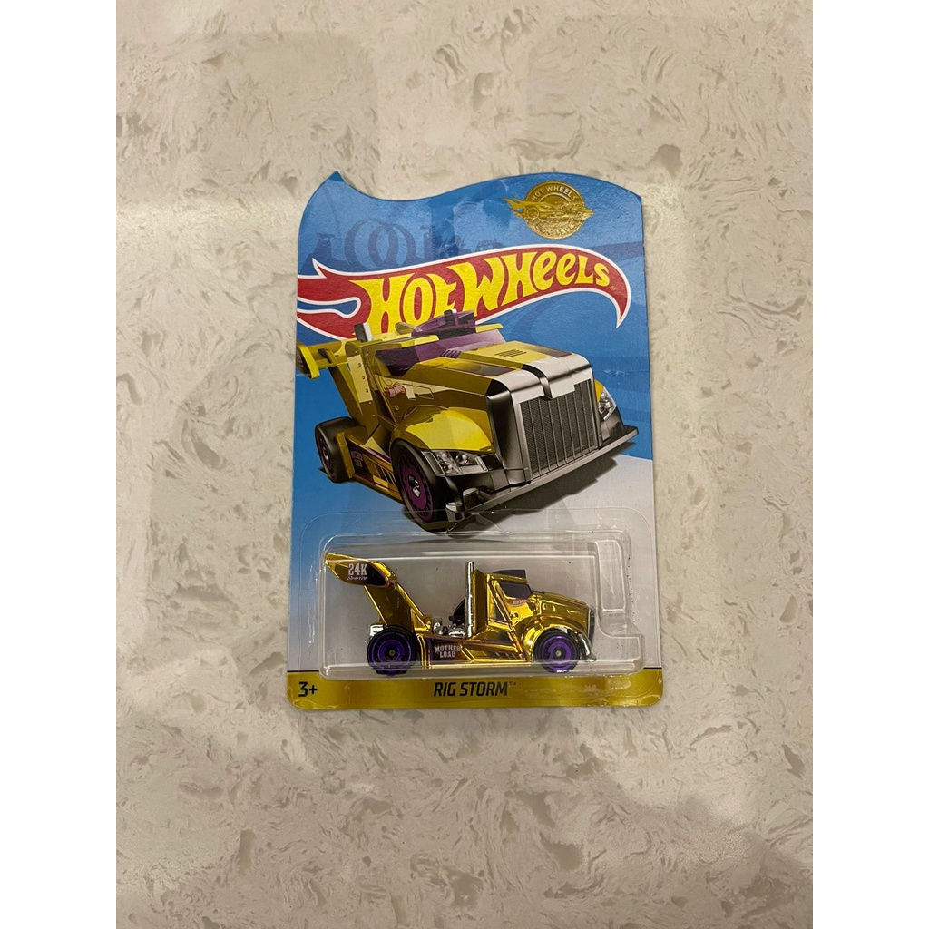 Jual Hotwheels Rig Storm Collect Golden Gold | Shopee Indonesia