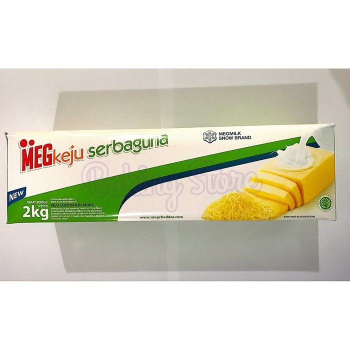 Jual Keju Meg Cheddar HIJAU serbaguna 2kg | Shopee Indonesia