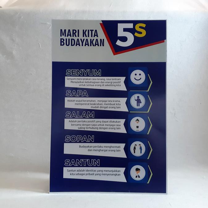 Jual Poster Budayakan 5S TERBATAS | Shopee Indonesia