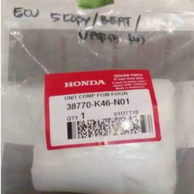 Jual 38770-K46-N01 HGP 100% ECM ECU VARIO 110 BEAT INJEKSI ORI AHM ...