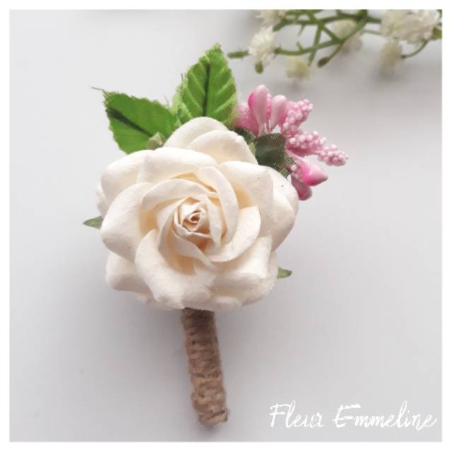 Jual Bunga jas ukuran XS, boutonniere surabaya, bunga wedding, corsage ...
