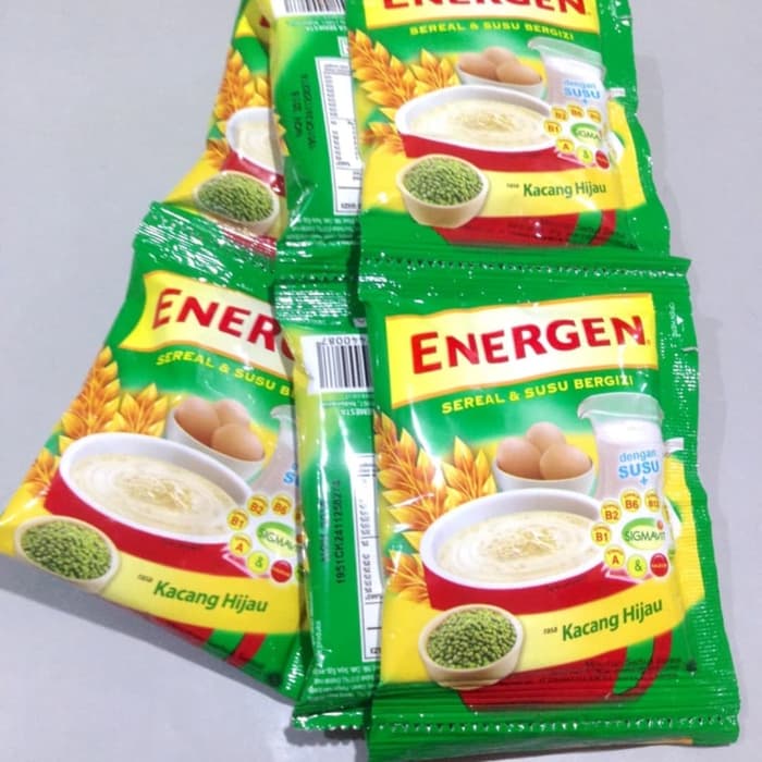 Jual Energen Sereal Rasa Kacang Hijau Renceng 10 sachet x 34 gram/Energen Kacang Ijo Renteng ...