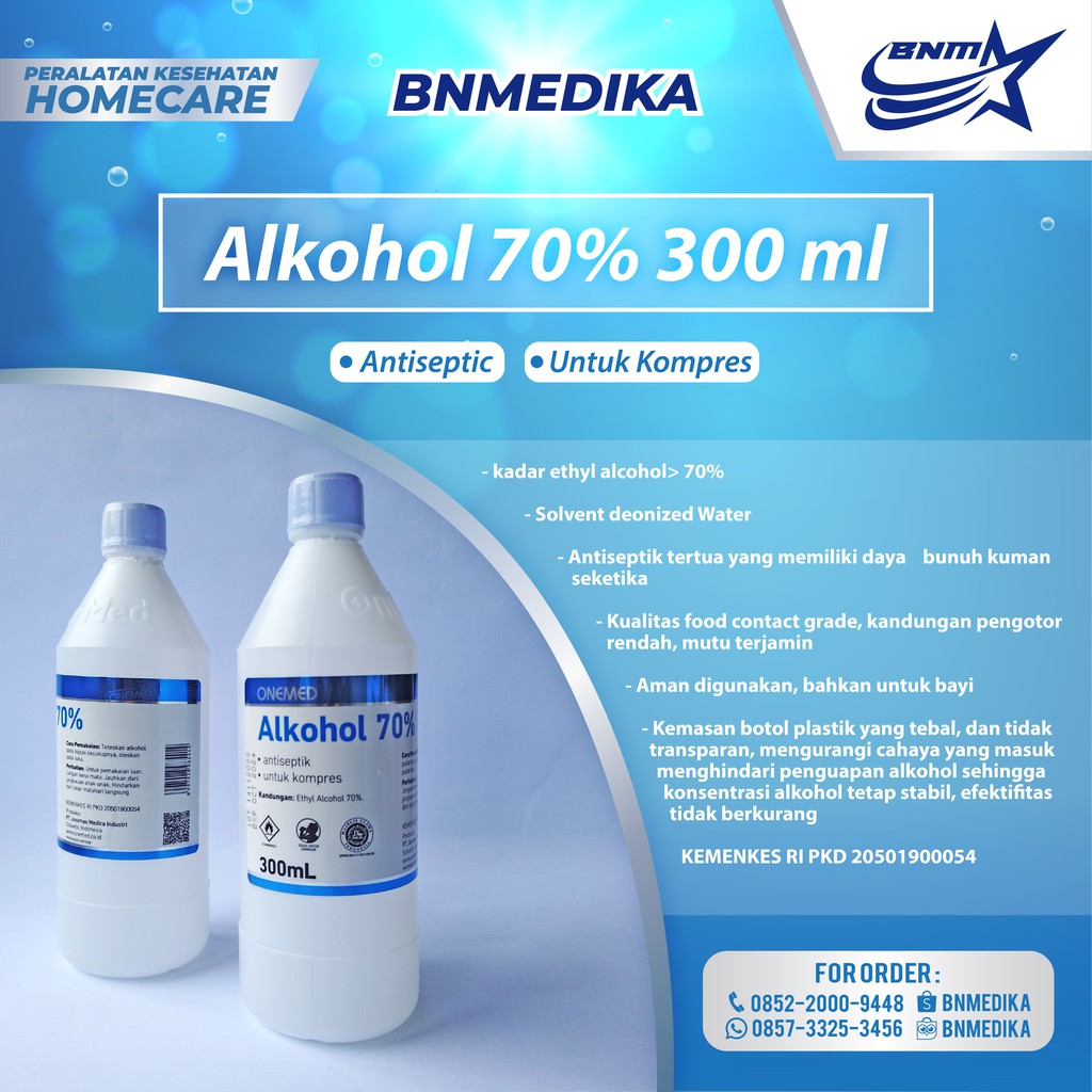 Jual Alkohol 70% Kemasan 300 ml Onemed | Shopee Indonesia