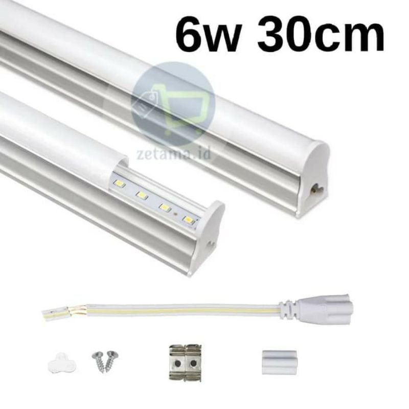 Jual Neon t5 LED lampu LED neon T5 6w panjang 30cm putih buat neon box ...