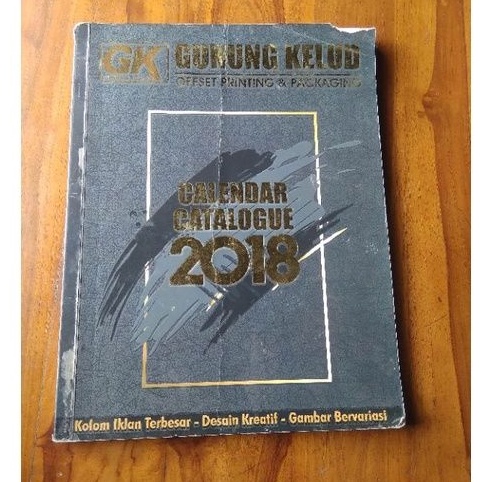 Jual Buku katalog kalender Th 2018 Gunung kelud format buku besar ...