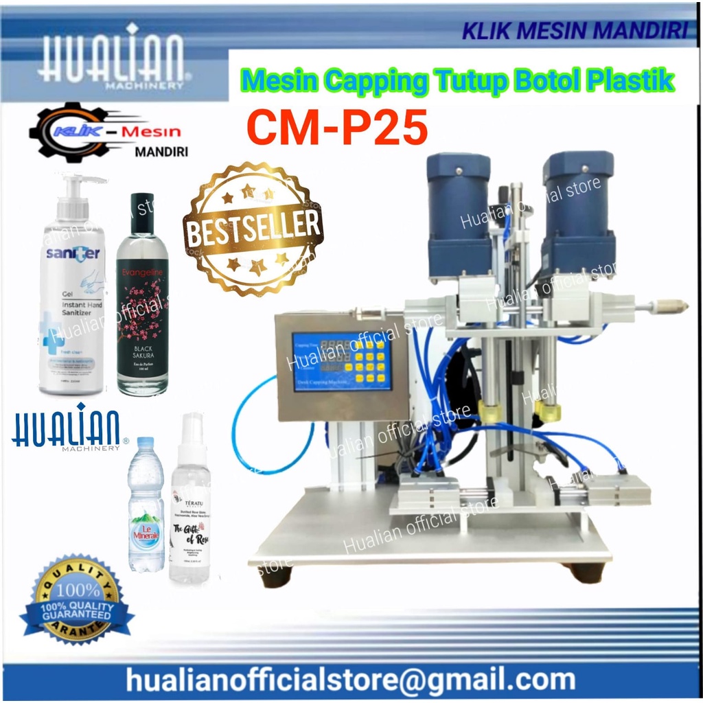 Jual Mesin Capping Segel Press Tutup Botol Plastik CM-P25 HUALIAN ...