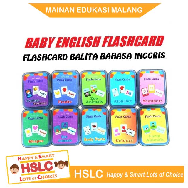 Jual BABY ENGLISH FLASHCARD BAYI BAHASA INGGRIS FLASH CARD | Shopee ...