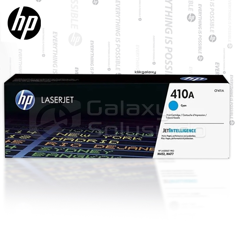 Jual HP 410A Cyan Original LaserJet Toner Cartridge - CF411A | Shopee Indonesia