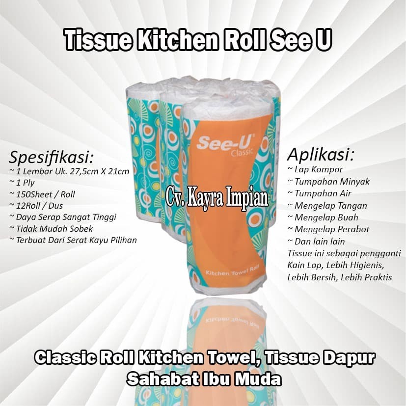 Jual TISU KOMPOR / TISSUE DAPUR / TISU BUAH / TISSUE ROLL / KITCHEN ...