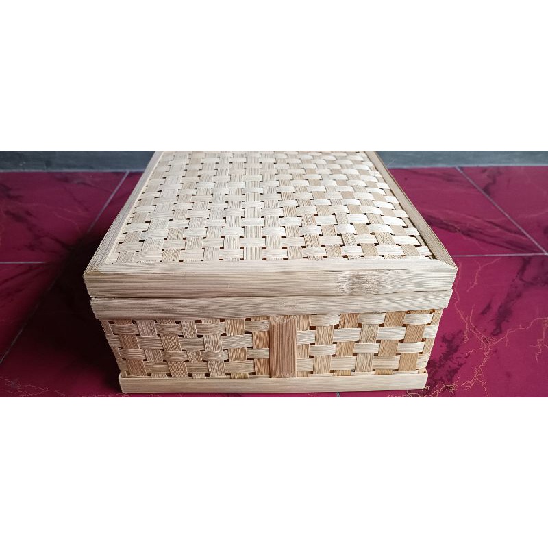 Jual Box Bambu Anyaman | Kotak Bambu | Sokase Bambu | Showcase Bambu ...