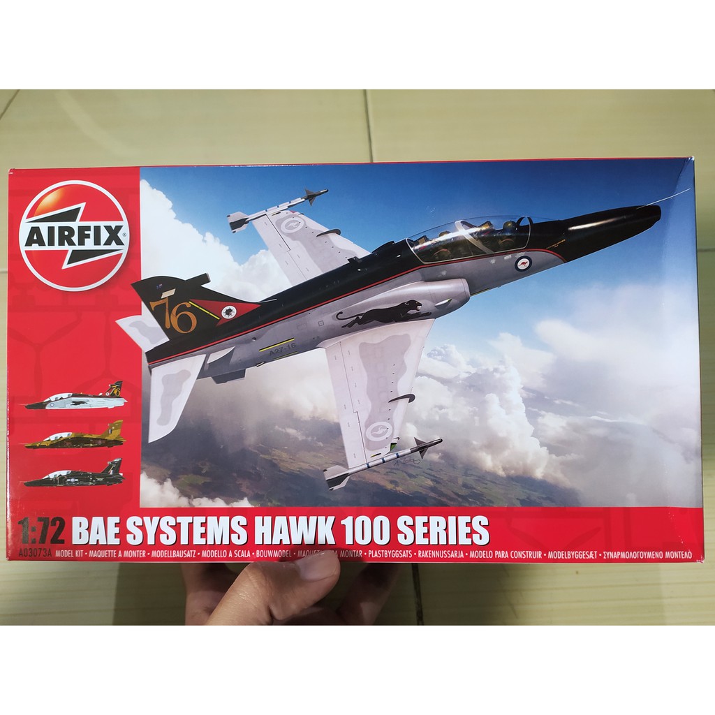 Jual Model Kit Airfix Pesawat Jet Tempur BAE Hawk 100 109 Series TNI AU ...