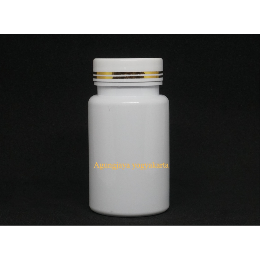 Jual Botol Obat 120 ml Putih + Plug Seal / Botol Kapsul 120 ml seal ...