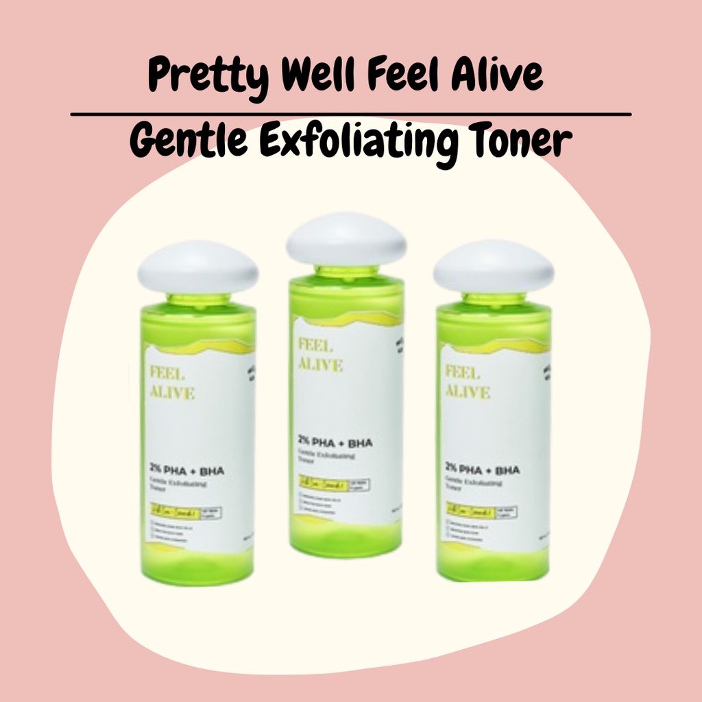 Jual Pretty Well Feel Alive Gentle Exfoliating Toner | Shopee Indonesia