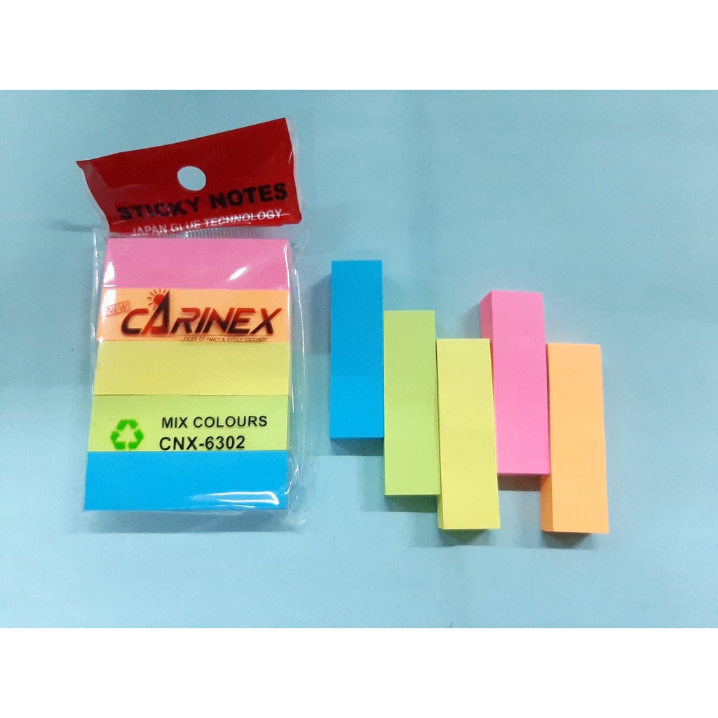 Jual Sticky Note Tempelan Memo Carinex 6302 warna Post it / memo ...