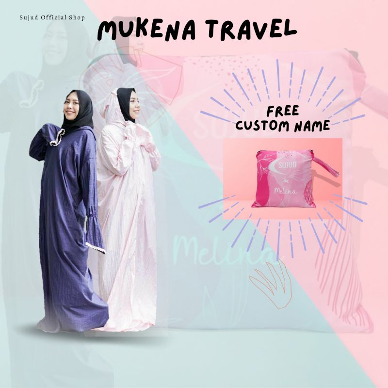 Jual Mukena Travel Custom Nama by SUJUD | Prayer Robe Free Custom ...