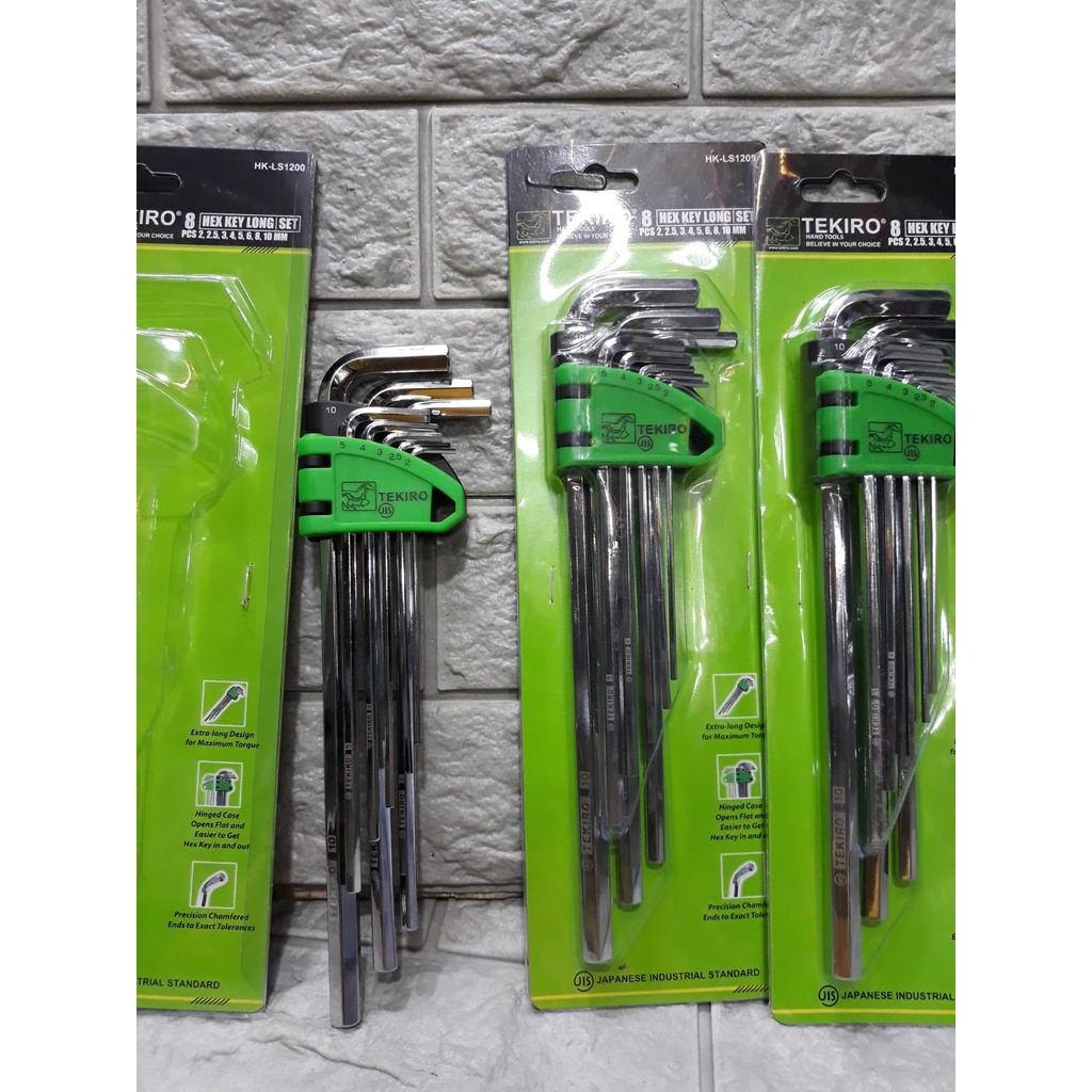 Jual Kunci L Set merk TEKIRO Panjang HARGA SEPAKET/SATU SET | Shopee ...