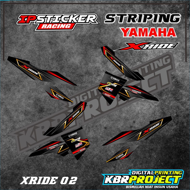 Jual (cod) stiker motor - striping x ride - motor yamaha - motor - x ...