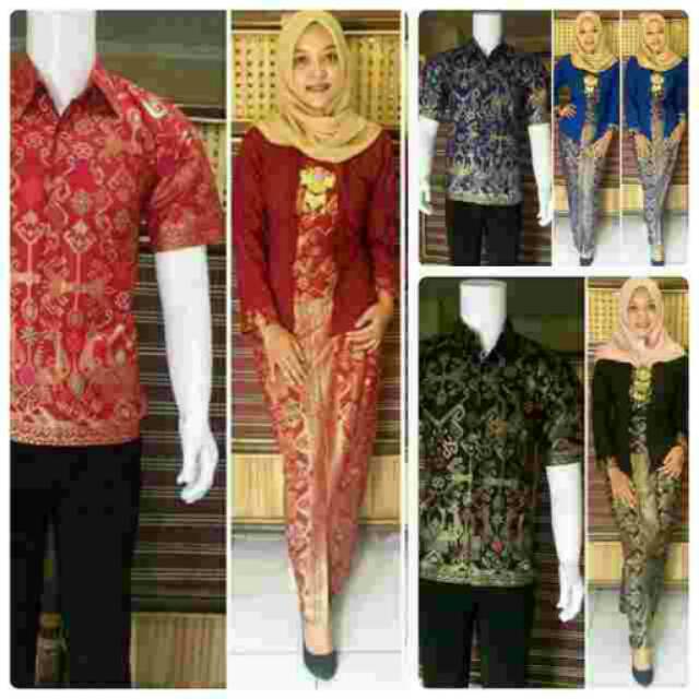 Jual SARIMBIT DAYAK SPAN EMBOSS PRODO COUPLE BATIK BAJU LAMARAN ...