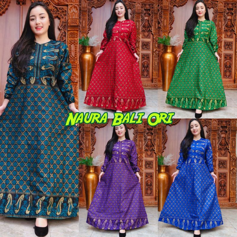 Jual Gamis Bali Long Dress Batik motif Songket | Shopee Indonesia