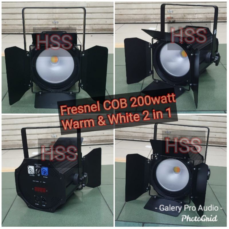 Jual lampu panggung lighting Fresnel COB 200watt WW / White + Warm ...