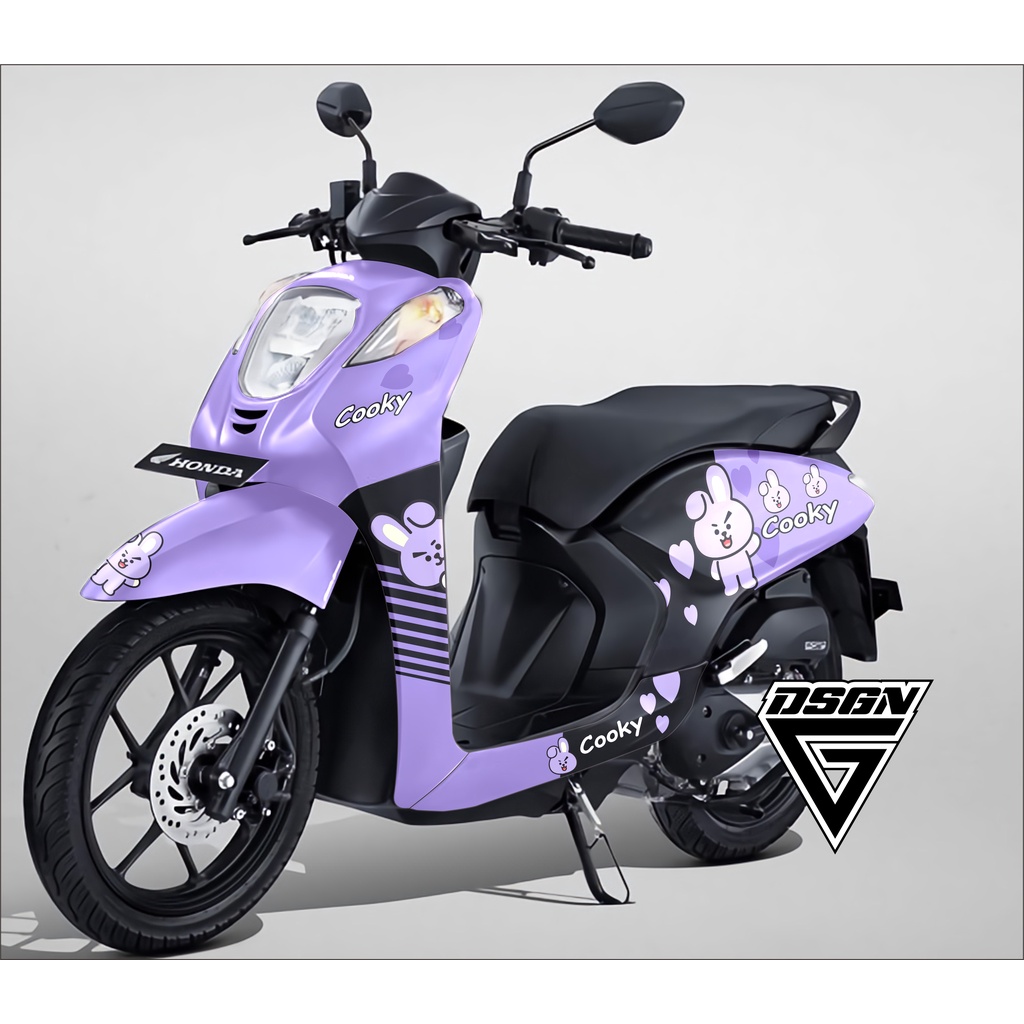 Jual Decal Sticker Genio Full Body Striping Full Body Genio old Genio ...