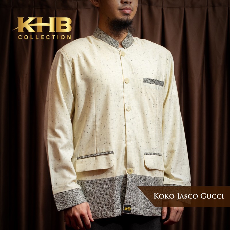 Jual Koko Morris Motif Jasco Gucci KHB Collection by Ustadz Khalid Basalamah | Shopee Indonesia