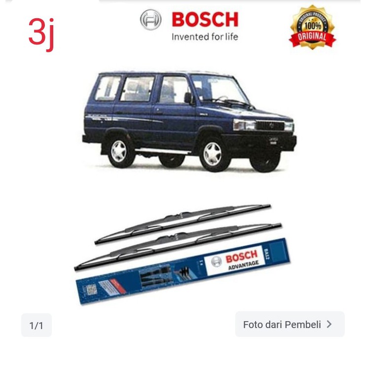 Jual Bosch Sepasang Wiper Kaca Mobil Toyota Kijang Super Advantage 16