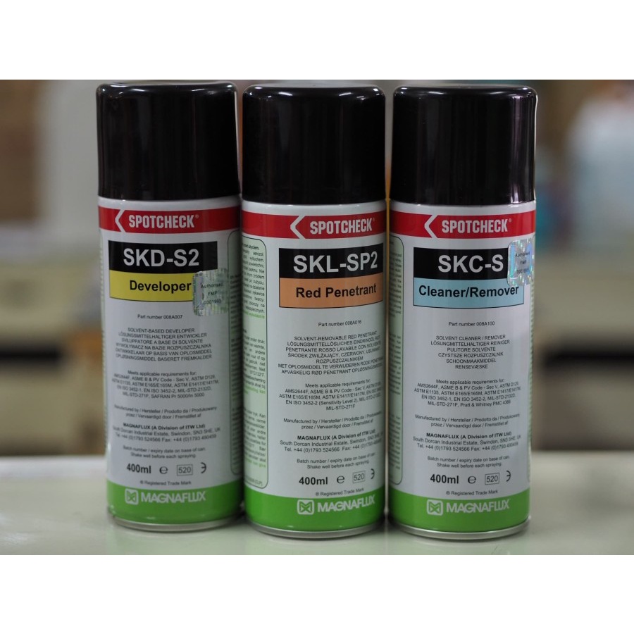 Jual Magnaflux Spotcheck Developer - Red Penetrant - CleanerRemover ...